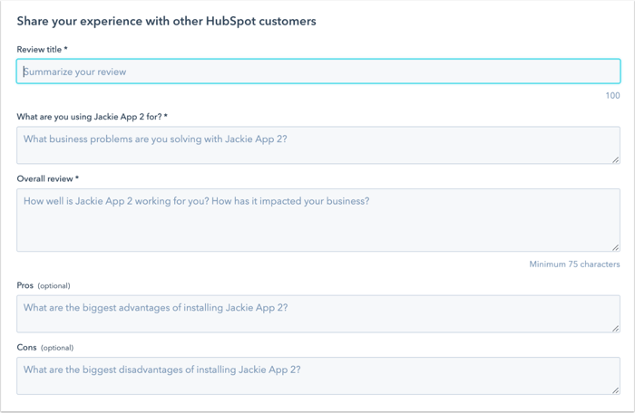 Receive and manage ratings and reviews of apps in the App Marketplace